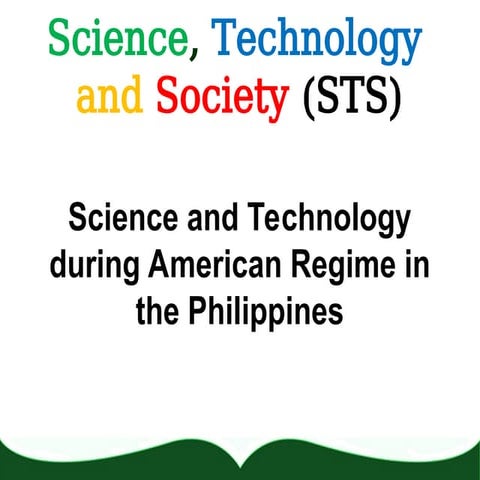 Science and Technology during American Regime | PPT
