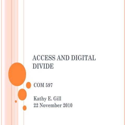 Access & Digital Divide | PPT