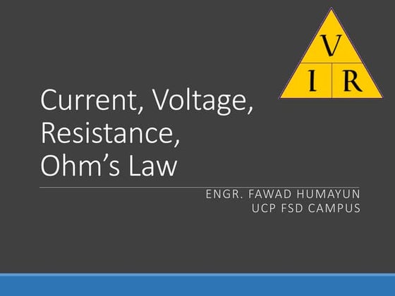 Ohm’s law | PPTX | Computer Networking | Computing