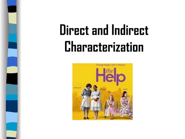 Characterization steal method | PPTX