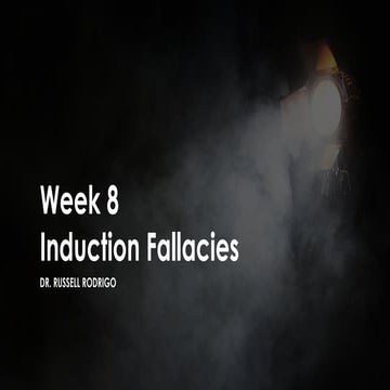 LIB440 Week 8 Induction Fallacies | PDF