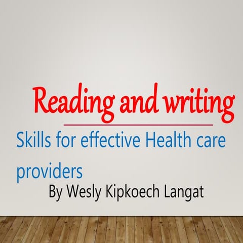 READING AND WRITING.pptx | Freelance Writing | Content Production
