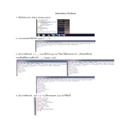Introduce Python | PDF