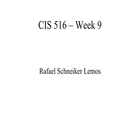 Week9 Rafael Lemos | PPT