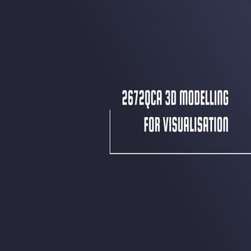 Week 9 - Simulation in 3DS Max | PPTX