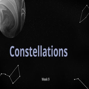Patterns in the Sky: Constellation | PPTX