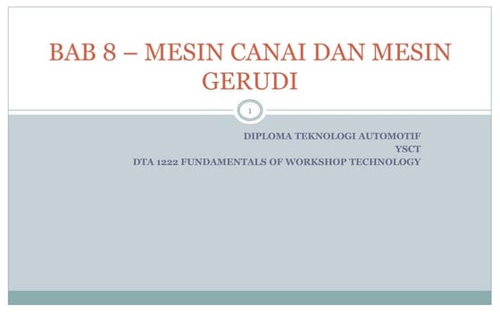 Mesin gerudi | PPTX