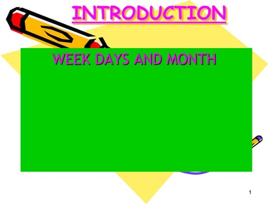Days of the week | PPT