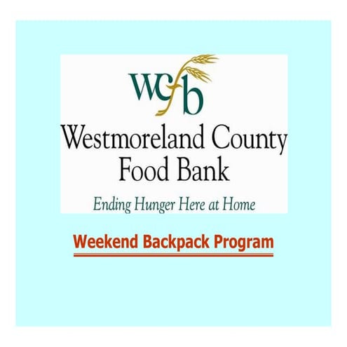 Weekend Backpack Program | PDF