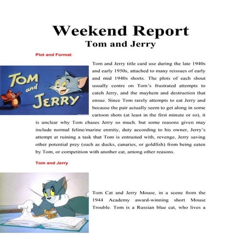 Weekend report | DOC