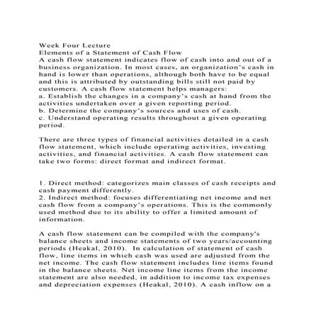 Cash flow statement | PPTX