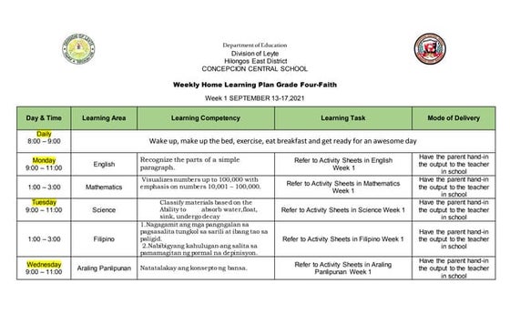 Weekly Home learning Plan.docx