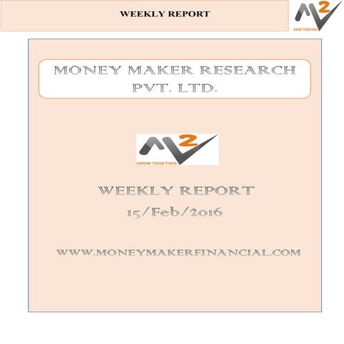 Weekly report by Money Maker Research | PDF