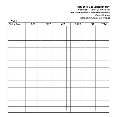 Weekly Engagement Chart | DOC