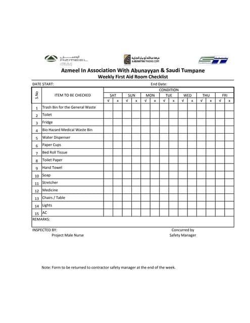Weekly welding machine checklist | PDF | Automotive