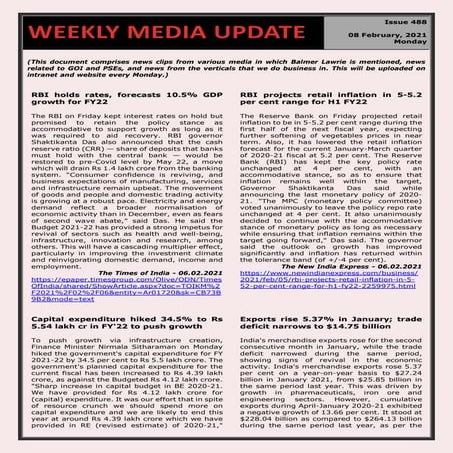 Weekly media update 08 02_2021 | PDF