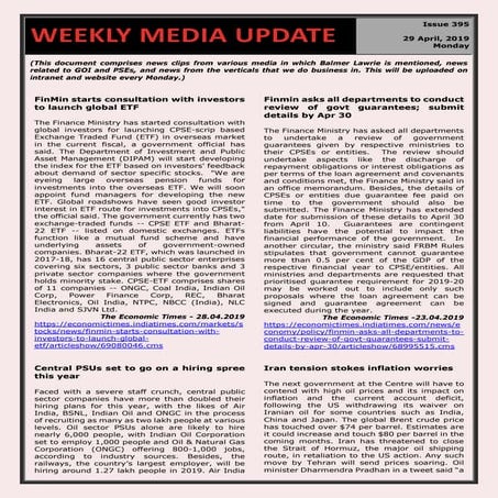 Weekly media update 29 04_2019 | PDF