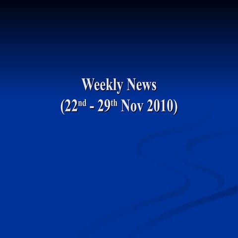 Weekly news | PPT