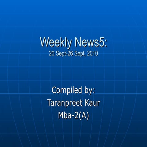 Weekly news 5 | PPT
