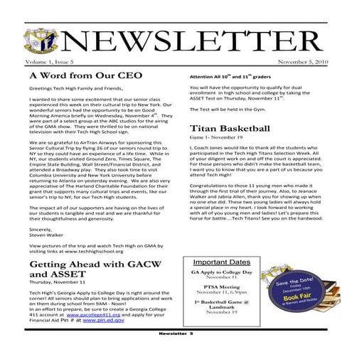 Weekly newsletter 110510 | PDF