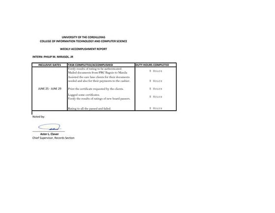 OJT REPORT (PDF FORMAT) | PDF