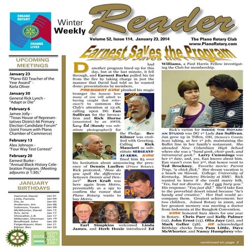 Weekly reader 1 23-14 | PDF