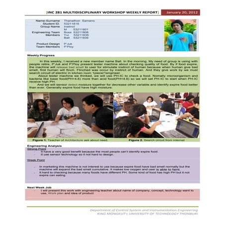 Weekly report2 top16 | PDF