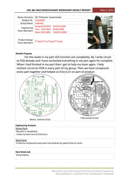 Weekly report 2 | PDF