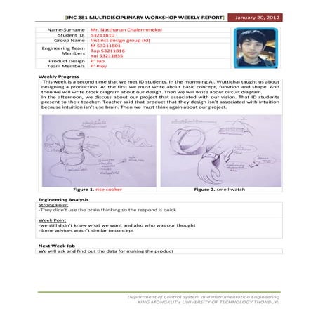 Weekly report template | PDF