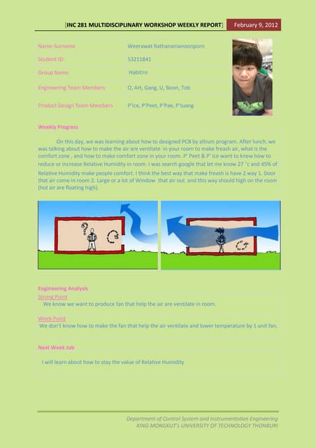 Weekly report template | DOC
