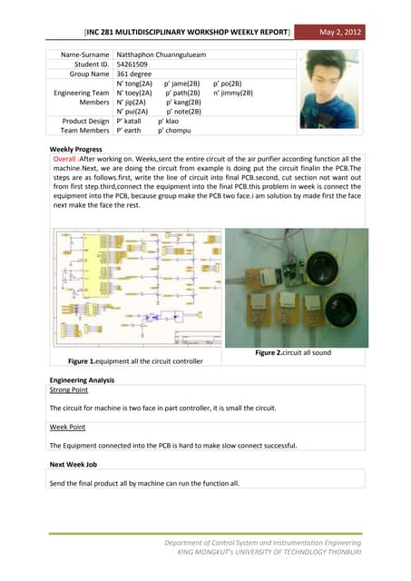 Witsanu_54261522_weekly report(2) | PDF