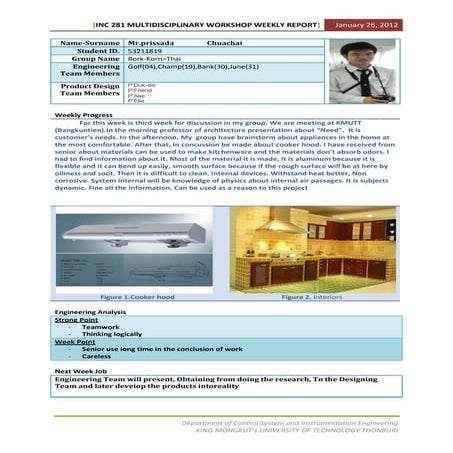 Weekly report week3 | DOCX | Home Appliances | Home & Garden