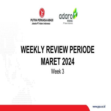 draft presentasi meeting mingguan bersama client | PPTX