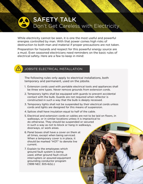 Electrical Safety Tips | PPTX