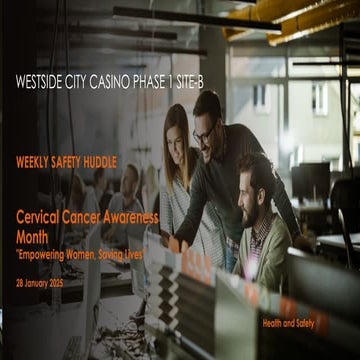 Weekly Safety Huddle Cervical Cancer Awareness Month.pptx