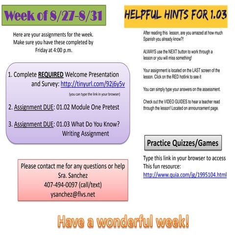 Weekly slides | PPT