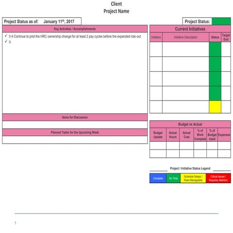 Weekly Status Report Template - Summary - 1.12.18.pptx
