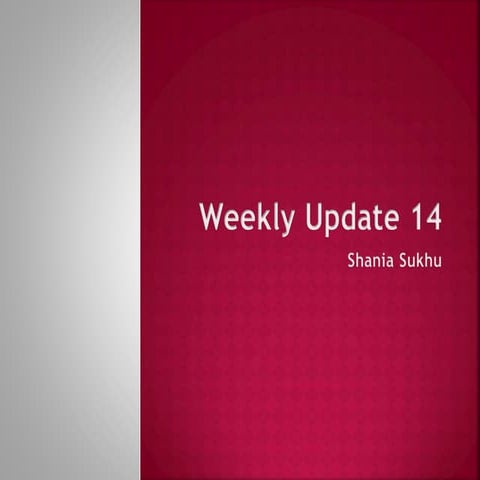 Weekly Update 14 | PPTX