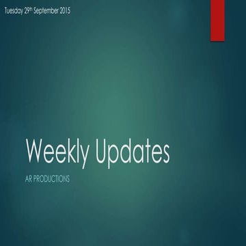 Weekly updates 2 | PPTX