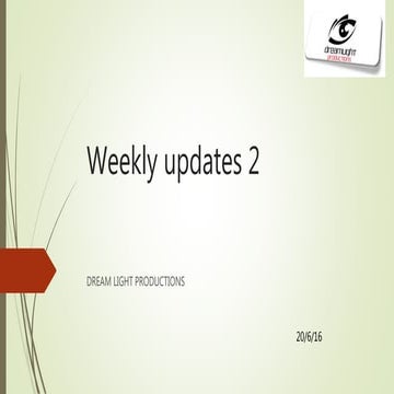 Weekly updates week 7 | PPTX