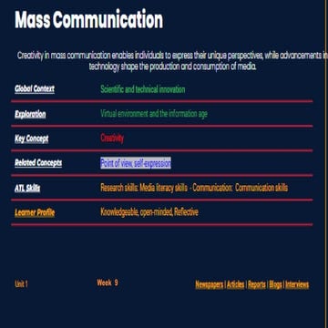 Unit 1 - Week 8- MYP5 - Lesson Plan.pptx