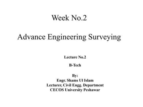 introduction of surveying | PDF