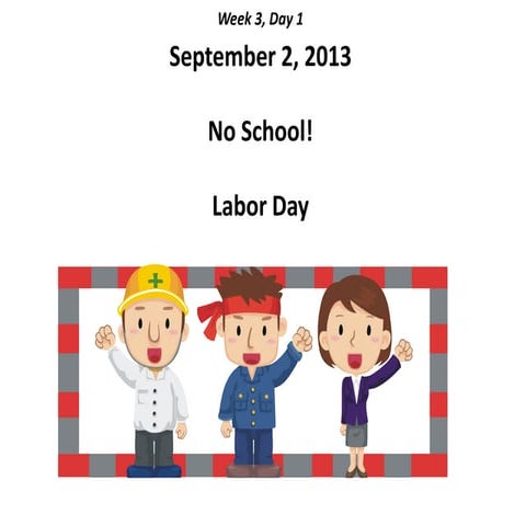 Week of September 2-6 | PPT