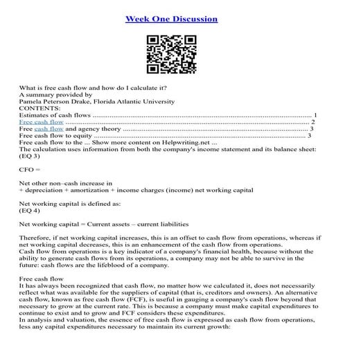 Week One Discussion | PDF | Stocks and Bonds | Personal Investing