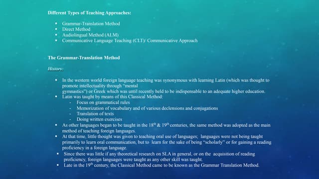 Direct Method Dm Of Language Teaching Ppt Education