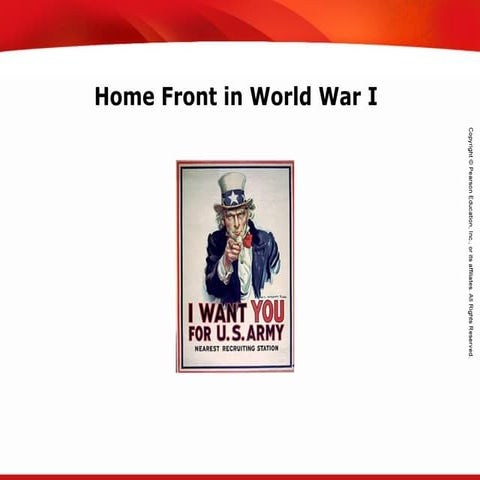 Week three wwi on the home front | PPT