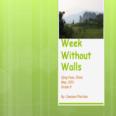 Week Without Walls Reflection | PPTX