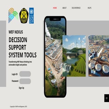 WEF Nexus Outline Design for Development of Decision Support Tools ...