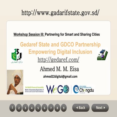 gadarif state & gdco sudan e-government @ Wego conference | PDF