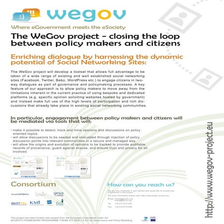 WeGov presentation at Samos 2010 Summit | PPT